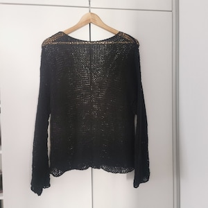 Summer Sweater Knitting Pattern, Loose Knit Sweater Pattern, Easy ...