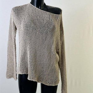 Summer Sweater Knitting Pattern, Loose Knit Sweater Pattern, Easy ...