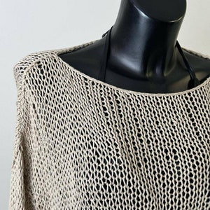 Loose Knit Sweater Pattern, Easy Knitting Pattern, Pattern for ...