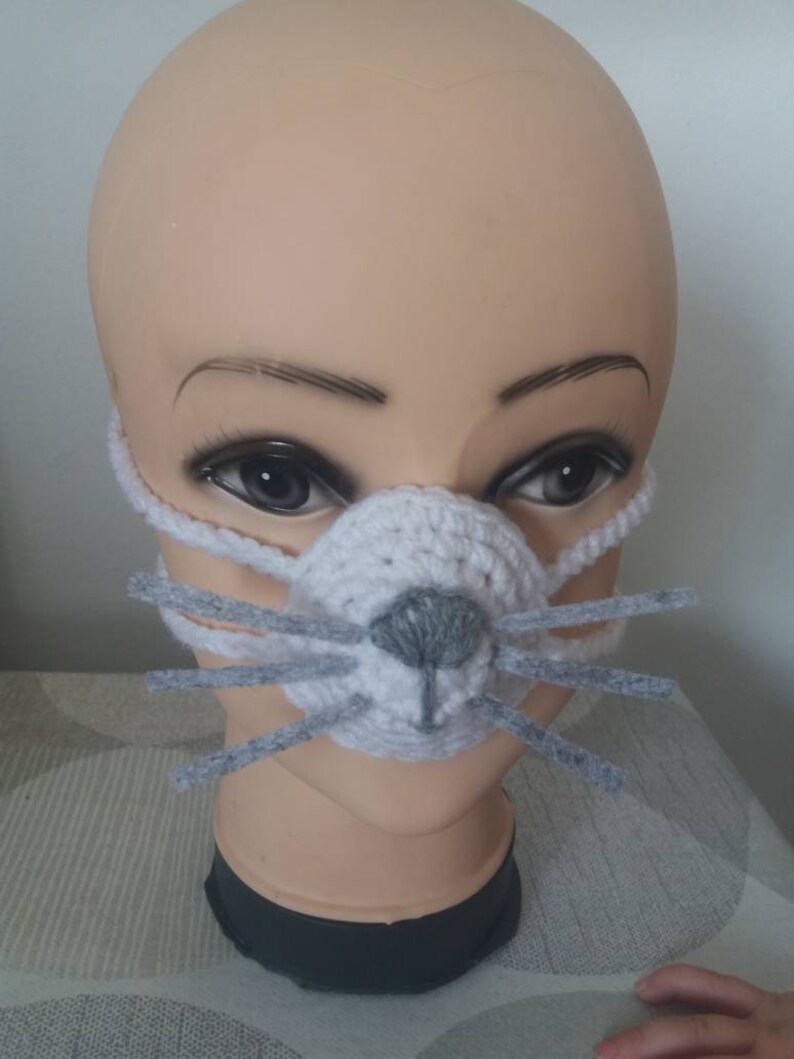 Nose Warmer, Warmer, White Nose Warmer, Crochet Nose Warmer, Nose Cozy ...