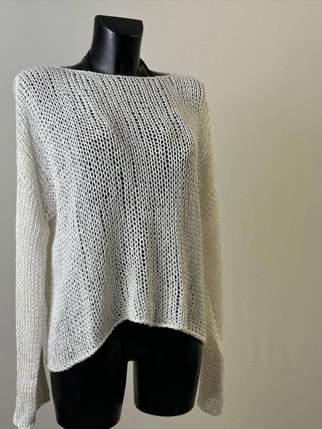 Summer Sweater Knitting Pattern Loose Knit Sweater Pattern - Etsy