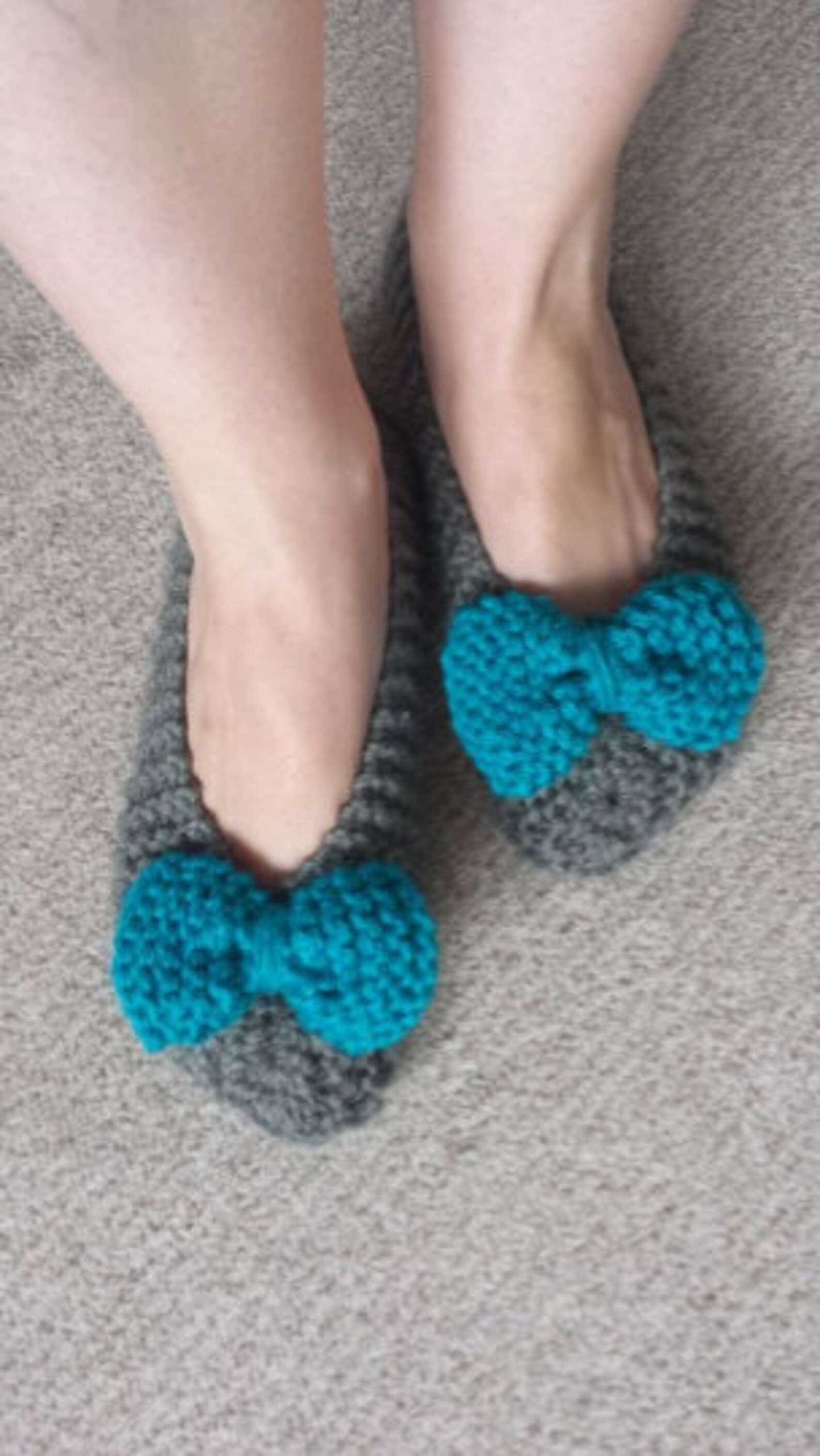 Knit Slippers Pattern, PDF Slippers, Easy Knitting Pattern, House Shoes ...