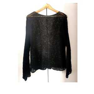 Loose Knit Sweater Pattern, Easy Knitting Pattern, Pattern for ...