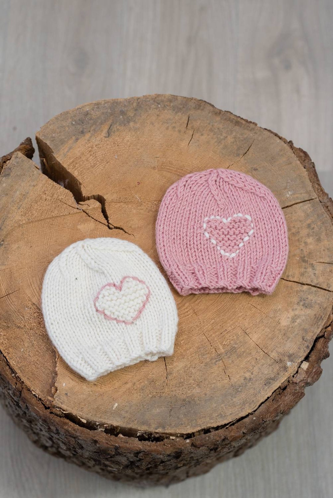 Baby Hat Knitting Pattern Hat With a Heart Knitting Pattern - Etsy