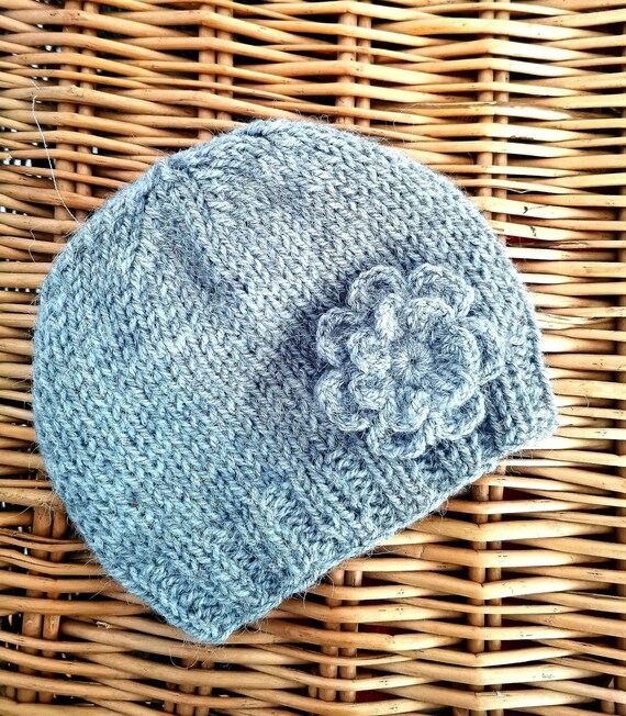 Knit Flower Pattern For Baby Hat Crochet Baby Hat Patterns EASY