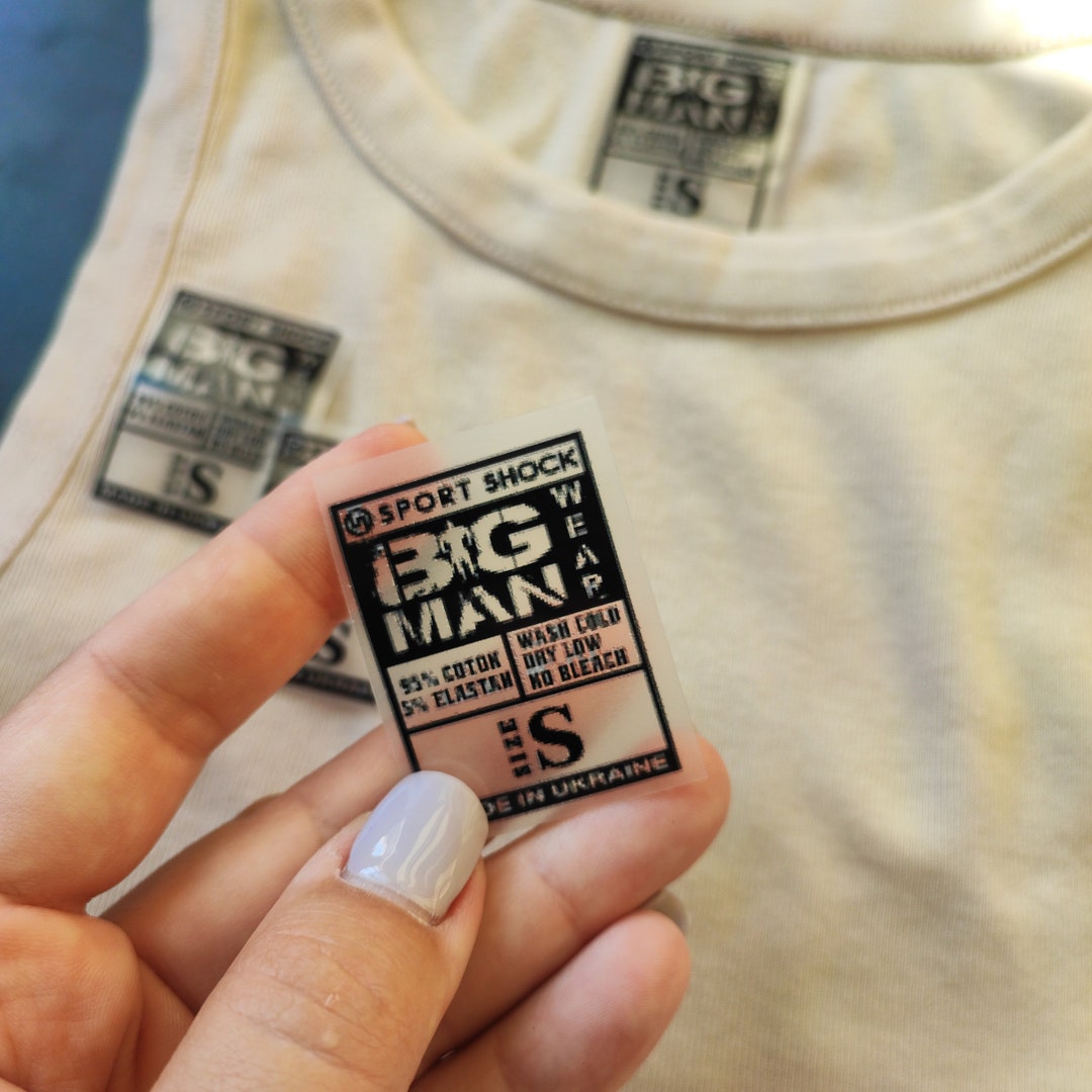 Heat Transfer Tag Tagless Labels Custom Heat Transfer Label Iron-on ...