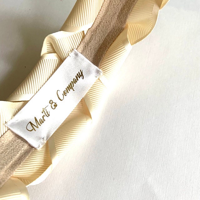 Custom fabric tags and labels Satin ribbon label Custom | Etsy