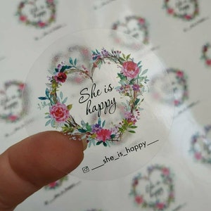 Custom Clear Logo Stickers Labels Personalized Stickers Transparent ...