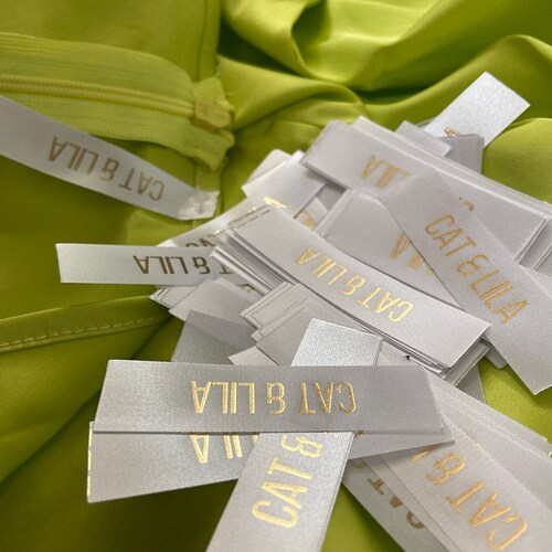 50 Nylon Custom Labels for Handmade Items PRECUT FOLDED | Etsy