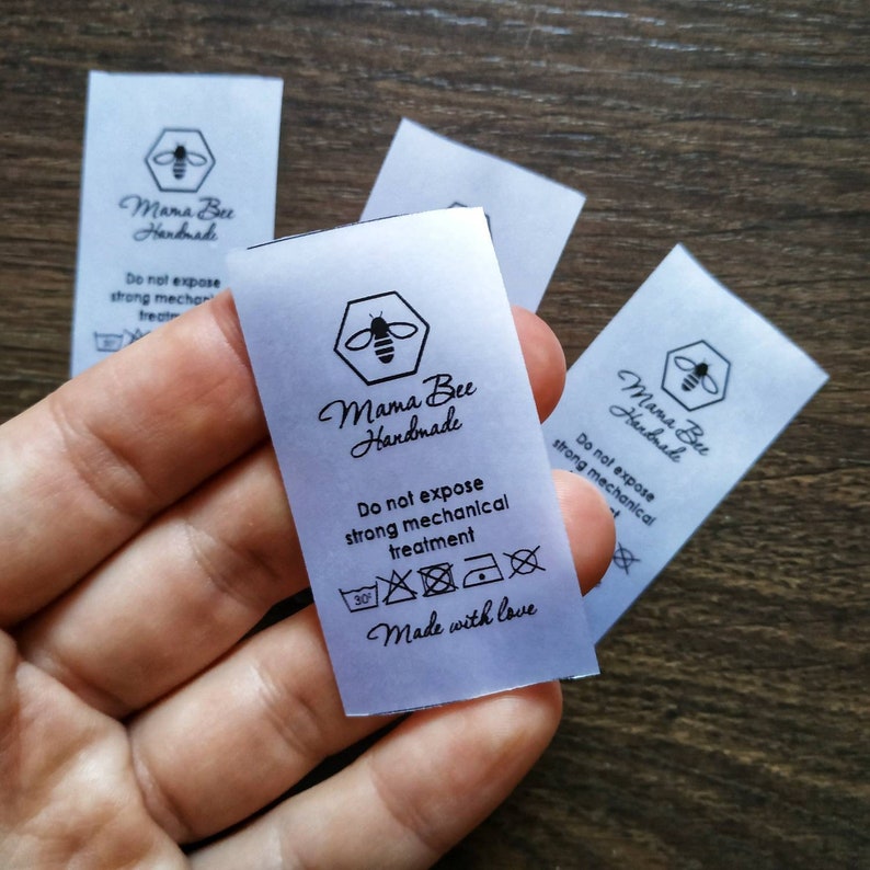 Custom Fabric Tags and Labels Satin Ribbon Label Custom - Etsy