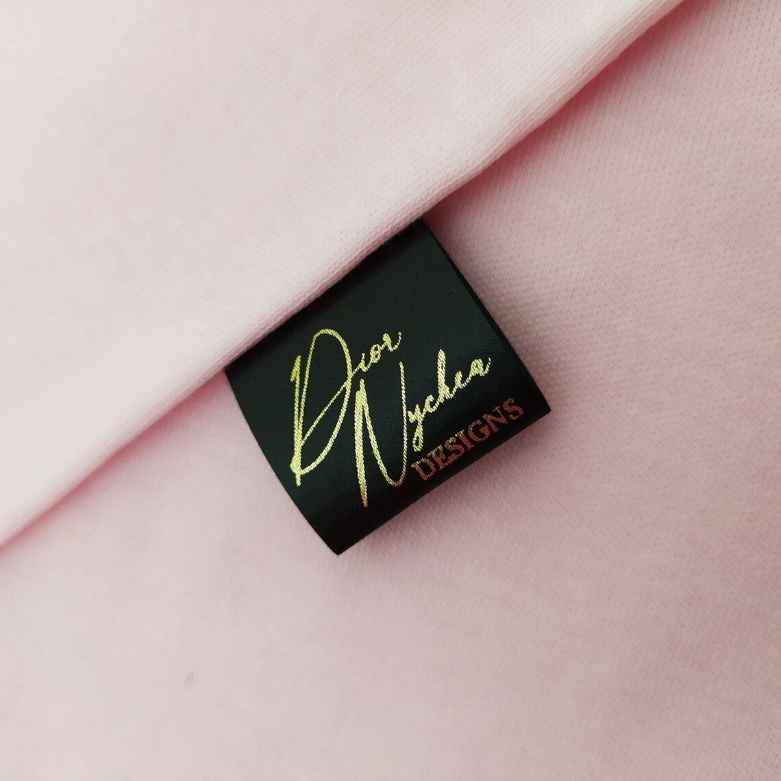 100 Custom Fabric Tags and Labels Satin Ribbon Label Custom - Etsy