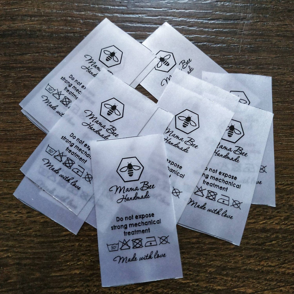 Custom Fabric Tags and Labels Satin Ribbon Label Custom - Etsy