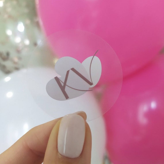 Custom Clear Logo Stickers Labels Personalized Stickers | Etsy