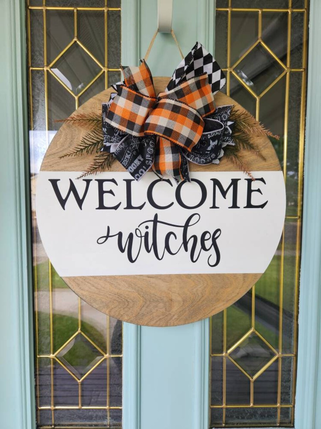 Welcome Witches Door Hanger, Halloween Door Hanger, Halloween Decor ...