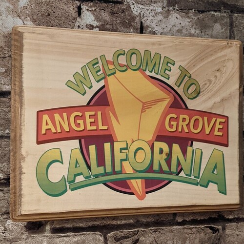 Power Rangers Inspired Welcome to Angel Grove California Sign - Etsy