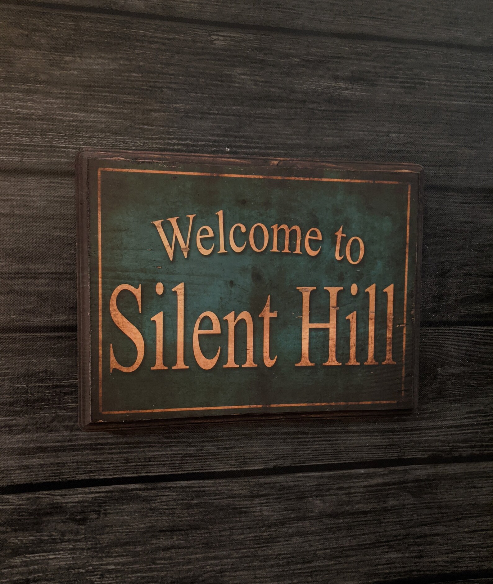 Welcome to Silent Hill Wooden Wall Plaque Sign Handmade - Etsy UK
