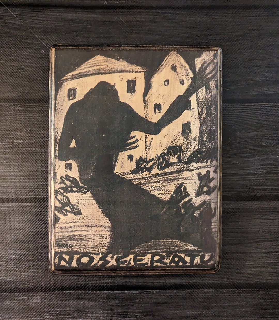 Original Nosferatu Poster Art - 1922 Movie Vampire Count Orlok - Wood ...