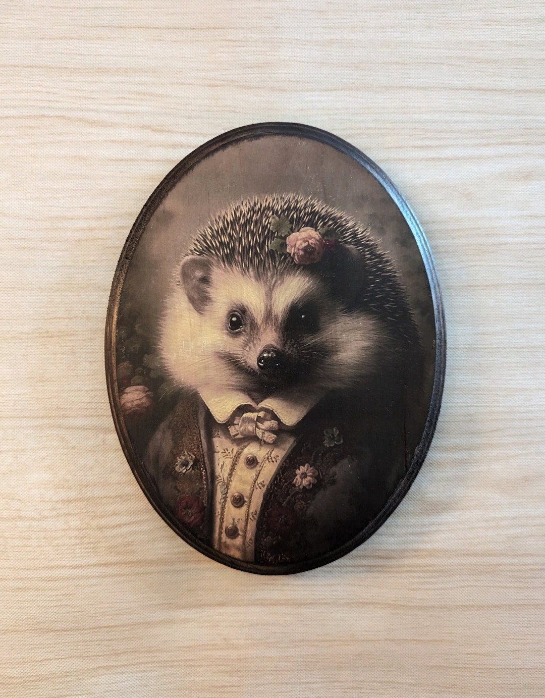 Miss Hedgehog Victorian Portrait - Vintage Style Animal Wall Art ...