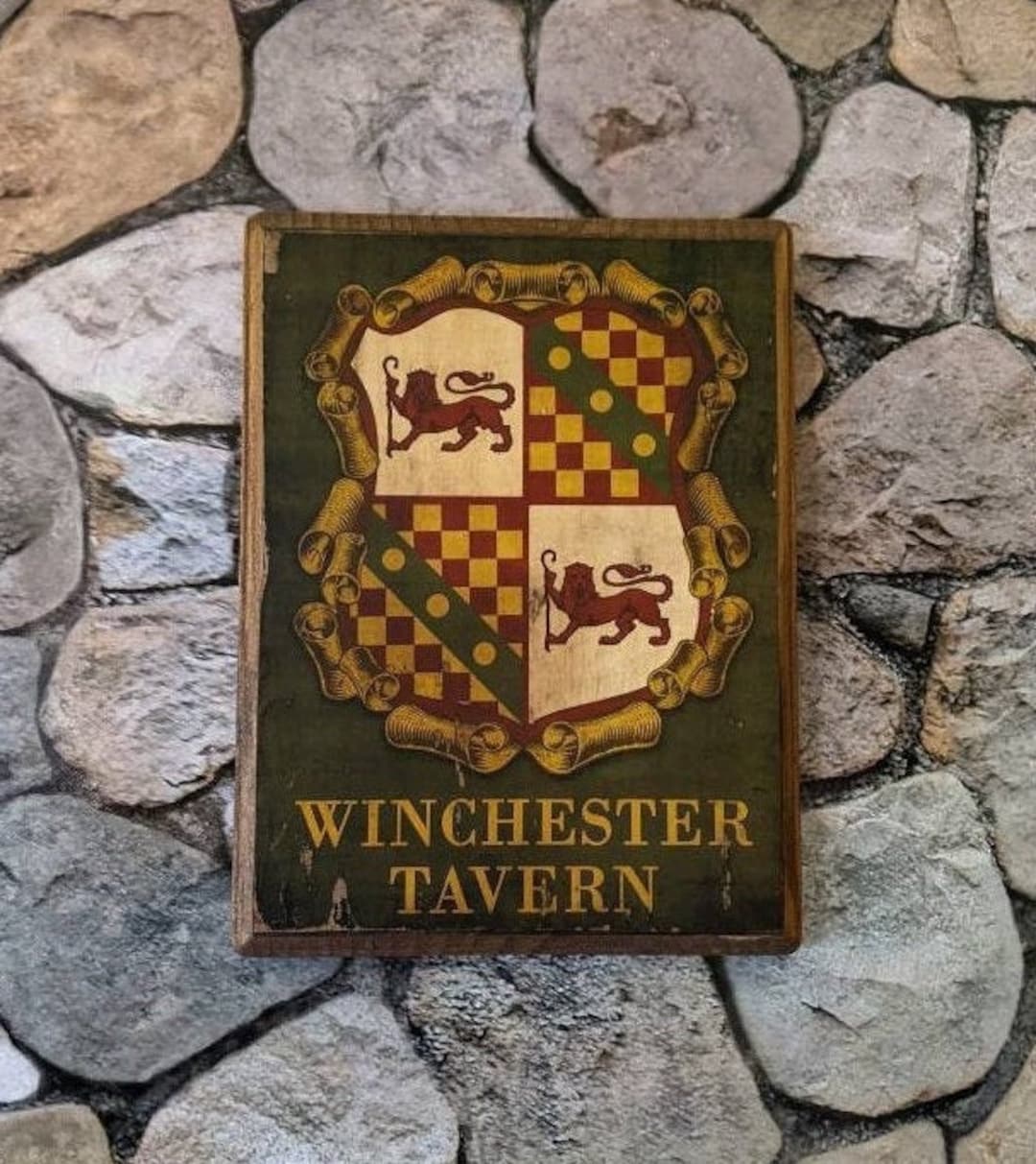 Winchester Tavern Wood Sign Shaun of the Dead - Wooden Zombie Hanging ...