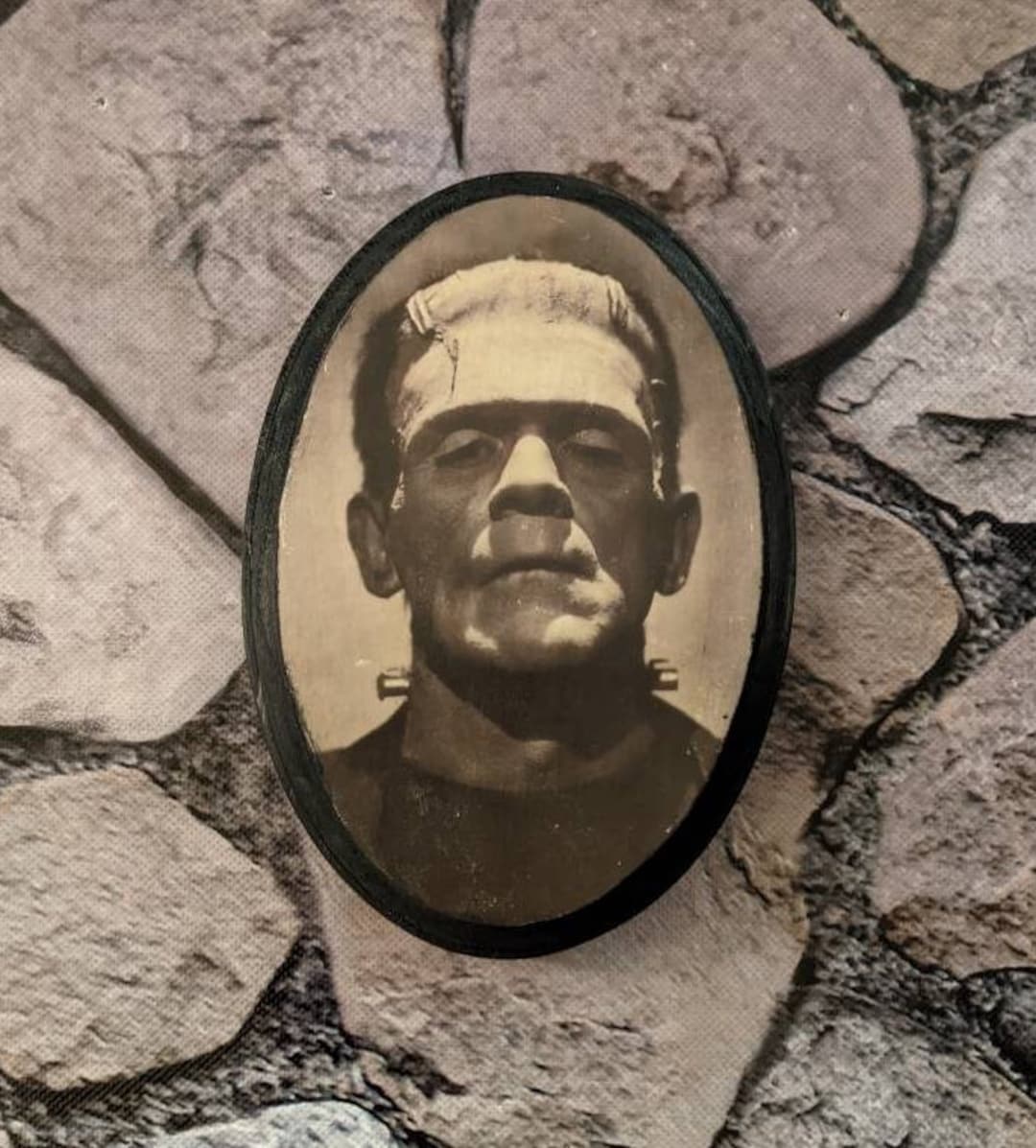 MINI Frankenstein Portrait -universal Monsters- Wood Sign Wall Plaques ...