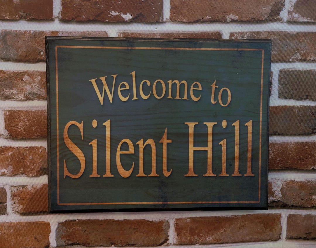 XL Silent Hill (extra Large 11" X 14") Wooden Wall Plaque - Welcome to ...