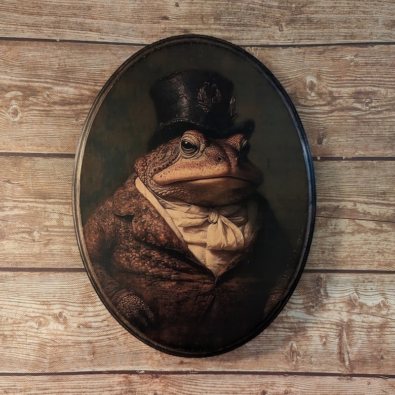 Victorian Frog Wall Art - Etsy