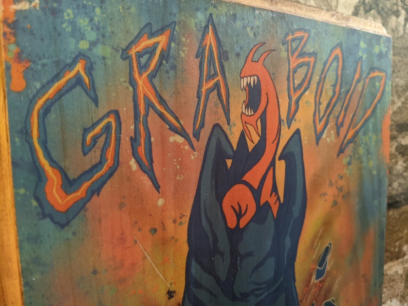 Graboid Arcade Art Tremors Re-created Art Sign Wood Sign | Etsy