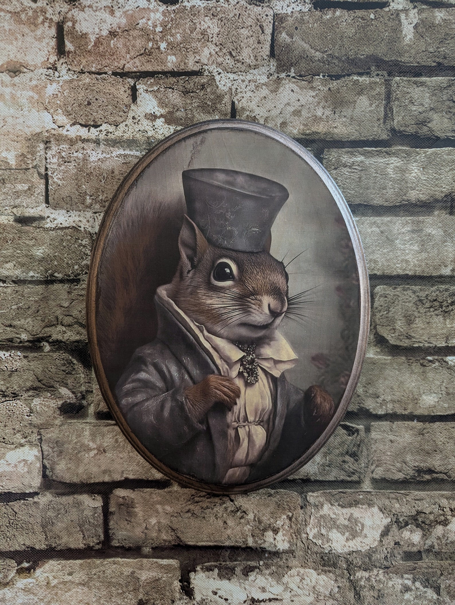 Miss Squirrel Victorian Wall Art - Vintage Style Animal Wall Art ...