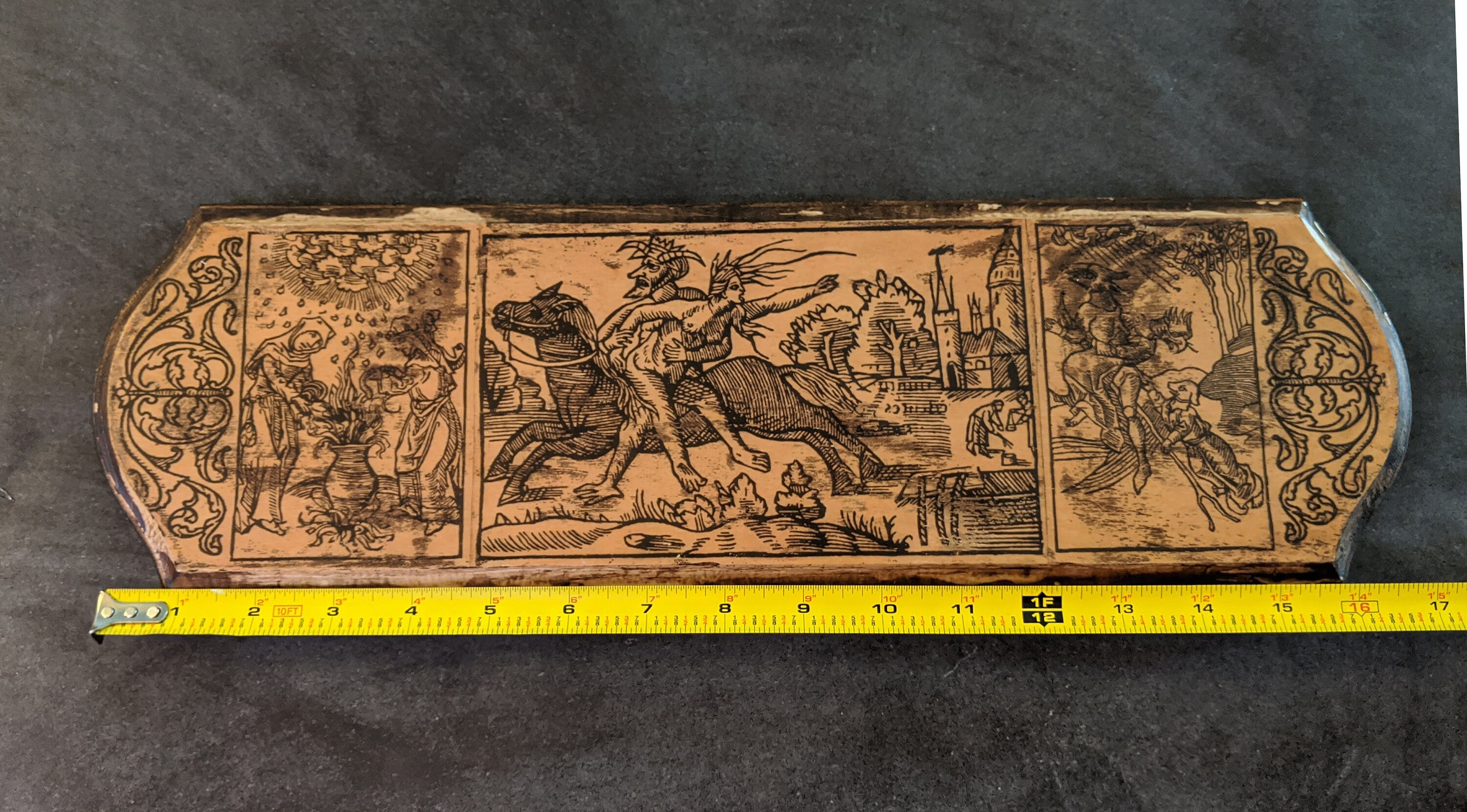 The Devil Stealing a Woman Medieval Art Wood Plaque Sign | Etsy