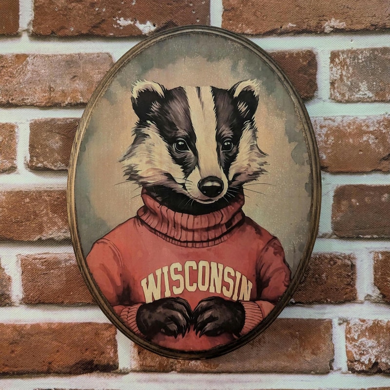 Handmade Wooden Badger - Etsy