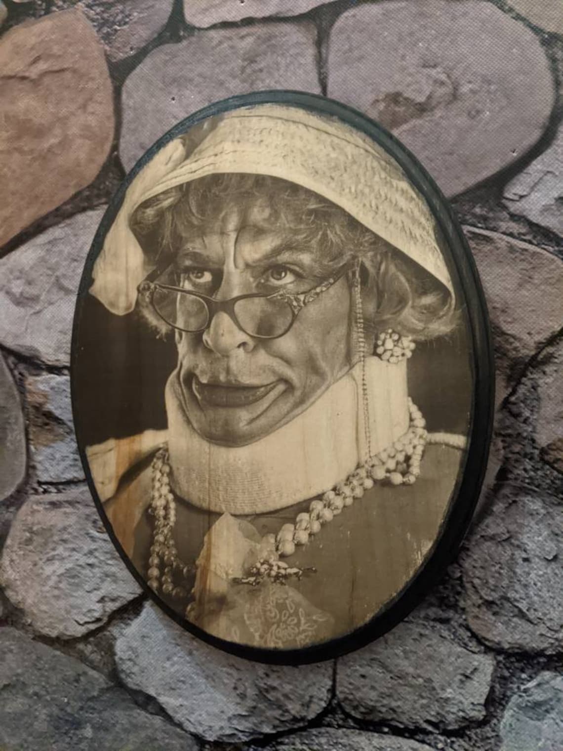 Auntie Nelda Jim Varney Ernest P Worrell Portrait Wooden | Etsy