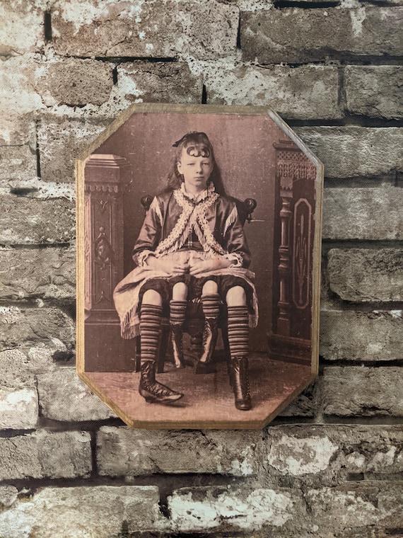 Myrtle Corbin 4 Legged Girl Freak Show Hanging Wall Plaque - Etsy Singapore