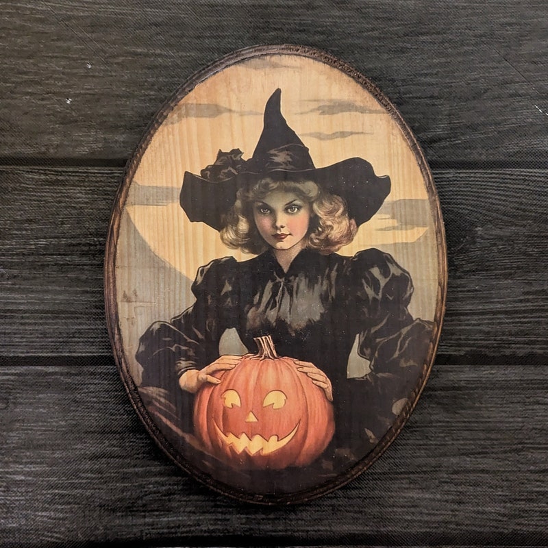 Halloween Plaque - Etsy