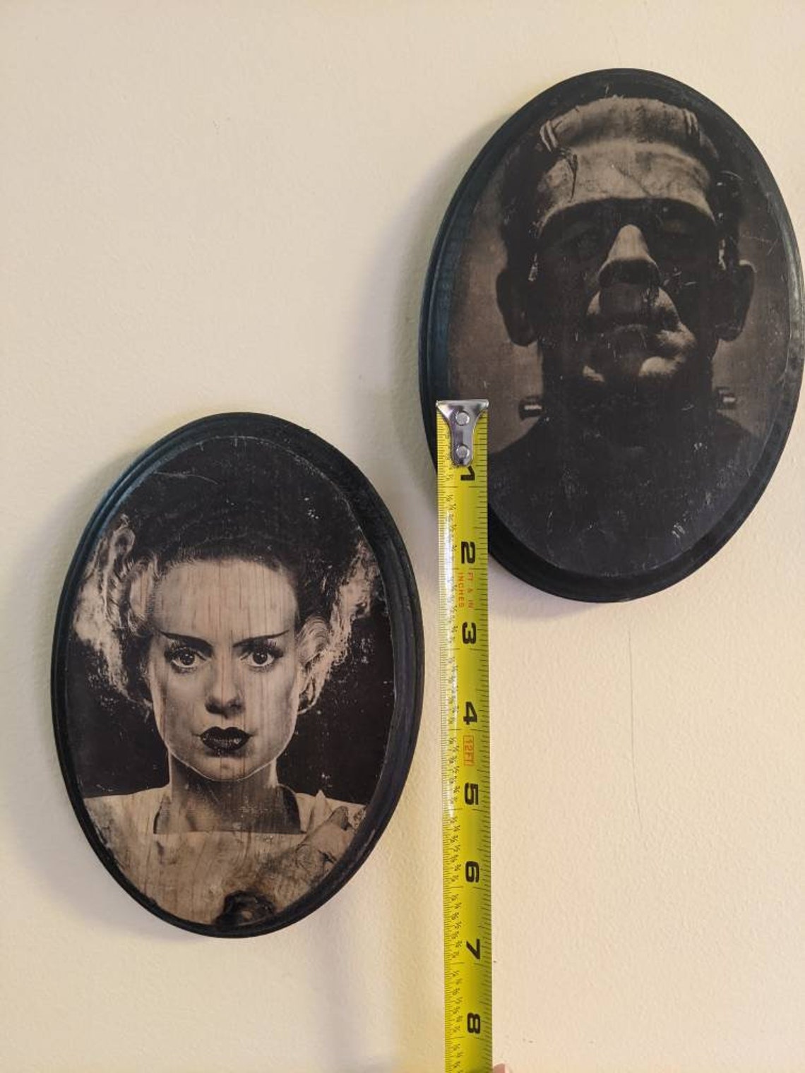 MINI Frankenstein and Bride of Frankenstein Set of 2 Portraits - Etsy