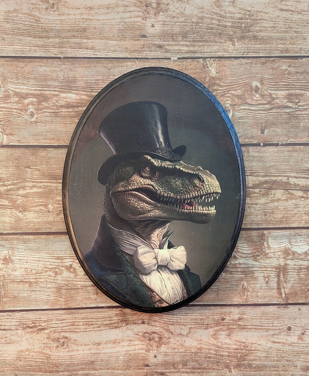 Mr T Rex Dinosaur Victorian Portrait - Vintage Style Tyrannasaurus Rex ...