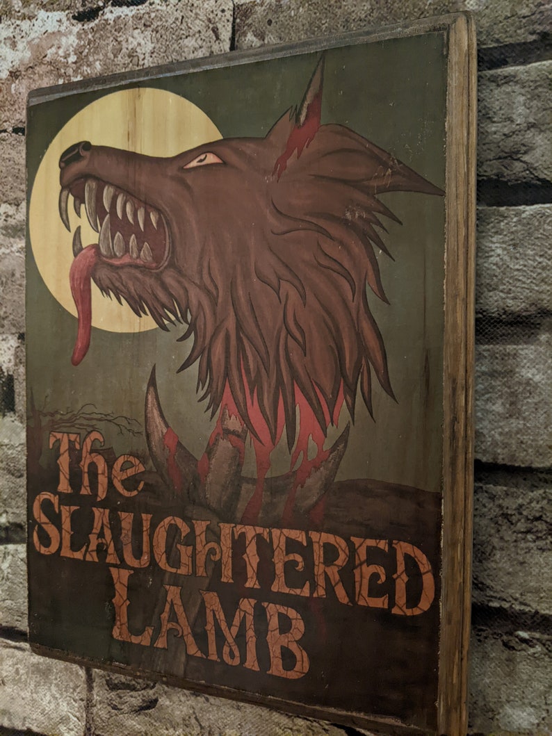 The Slaughtered Lamb Sign Inspired by an American Werewolf in | Etsy