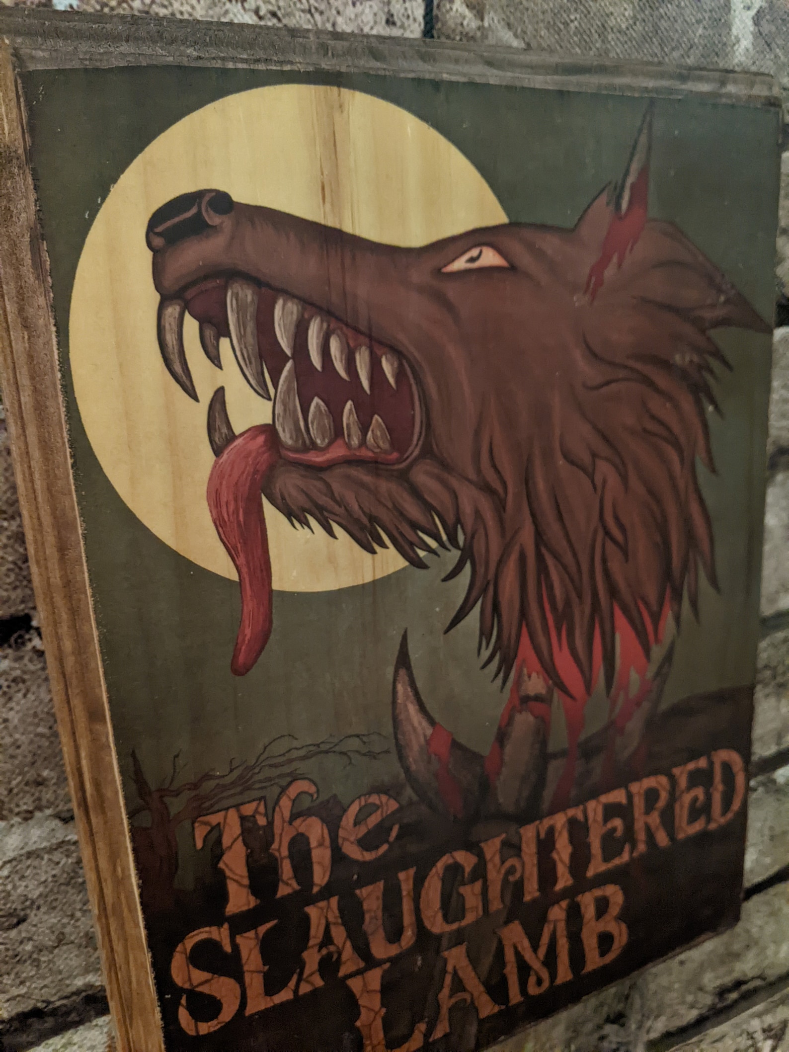 The Slaughtered Lamb Sign Inspired by an American Werewolf in | Etsy