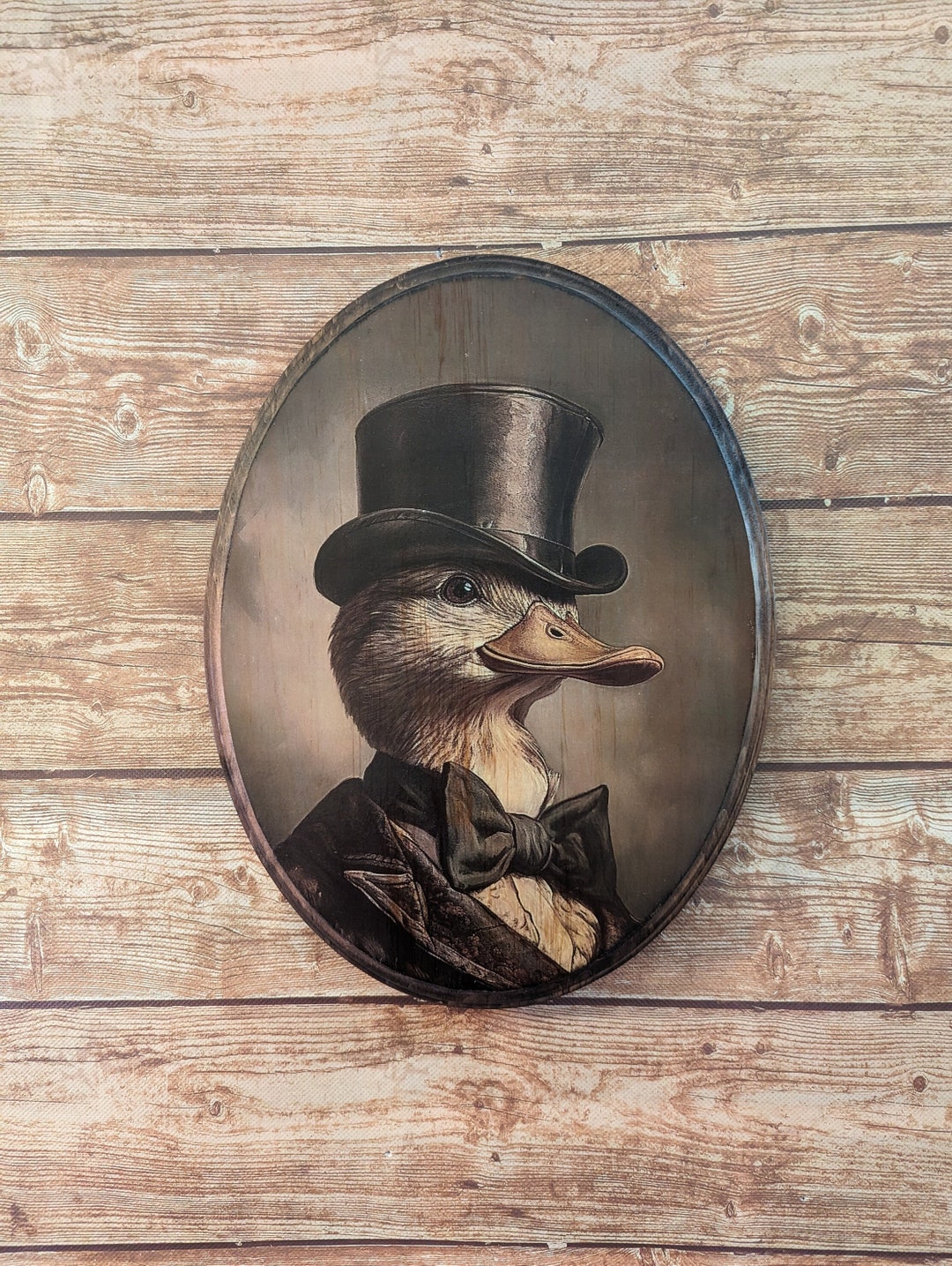 Mr Duck Victorian Portrait - Vintage Style Animal Bird Wall Art ...