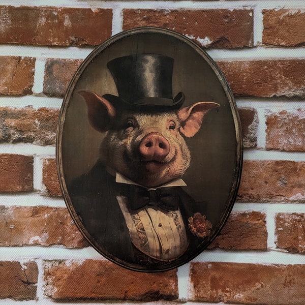 Pig Wall Plaque - Etsy