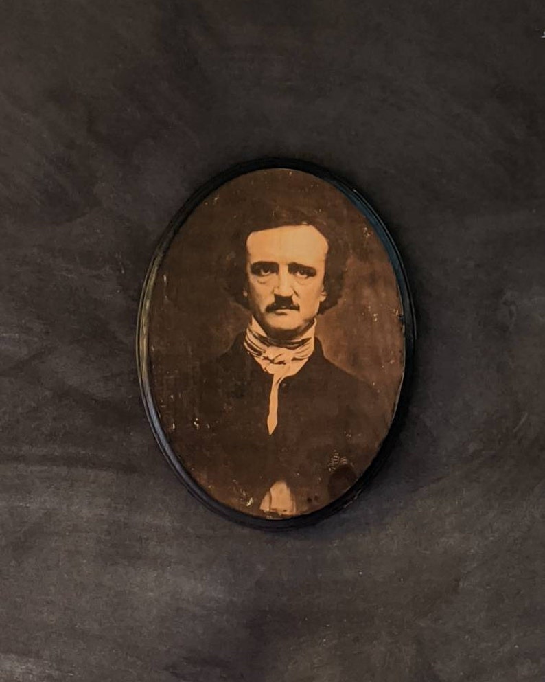 Edgar Allan Poe Portrait Wooden Sign Wall Plaque Handmade | Etsy