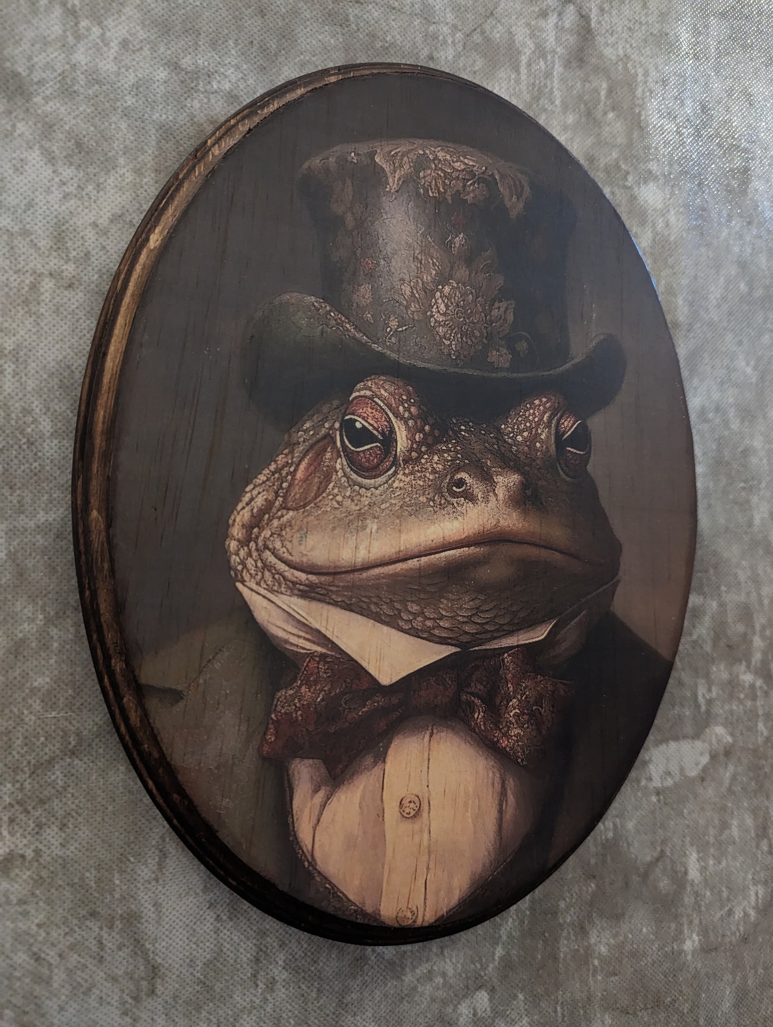 Mr Frog Victorian Portrait Vintage Style Cottagecore Animal Wall Art ...