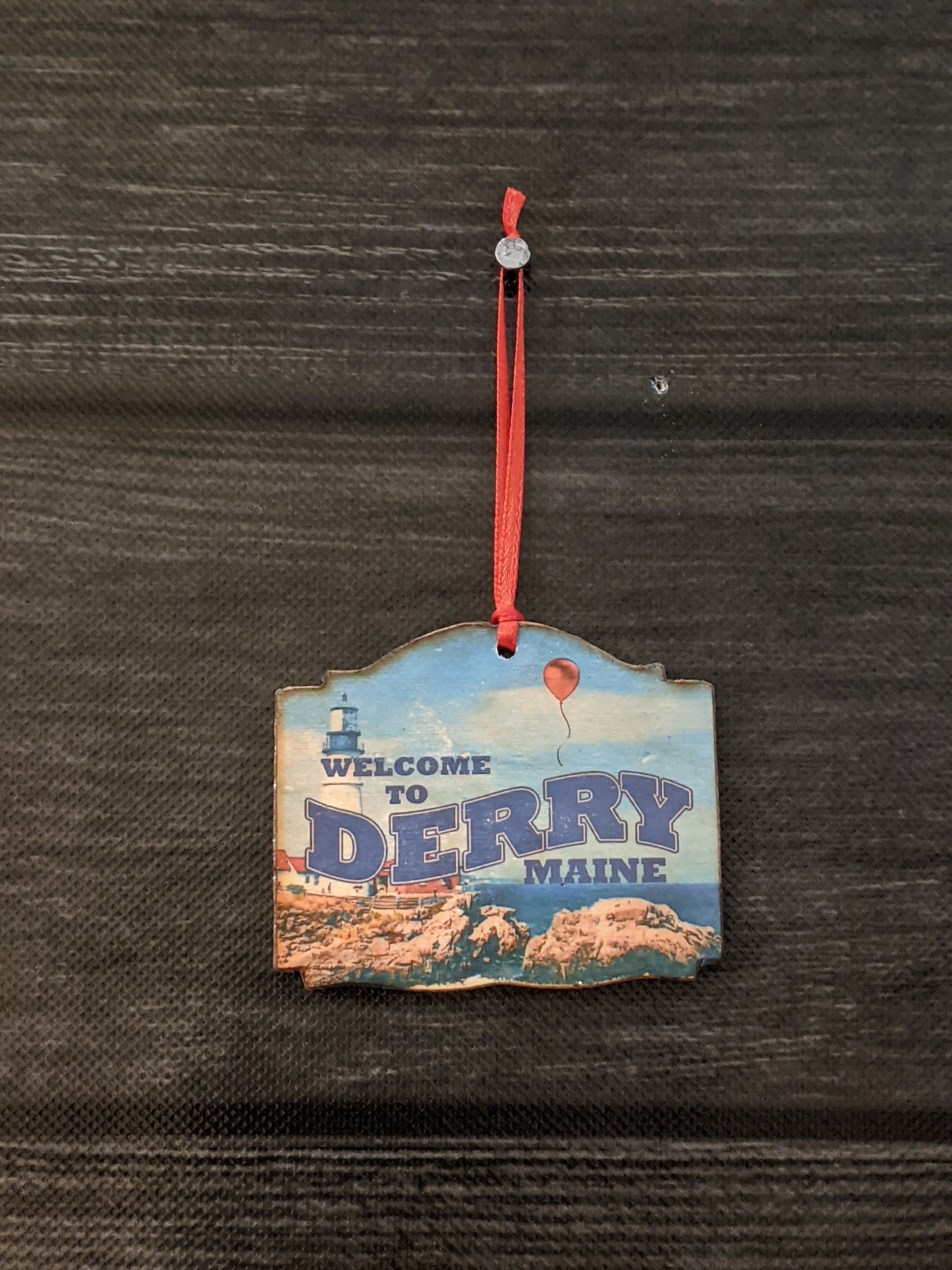 Welcome to DERRY Maine Wooden Mini Sign / Christmas Halloween | Etsy