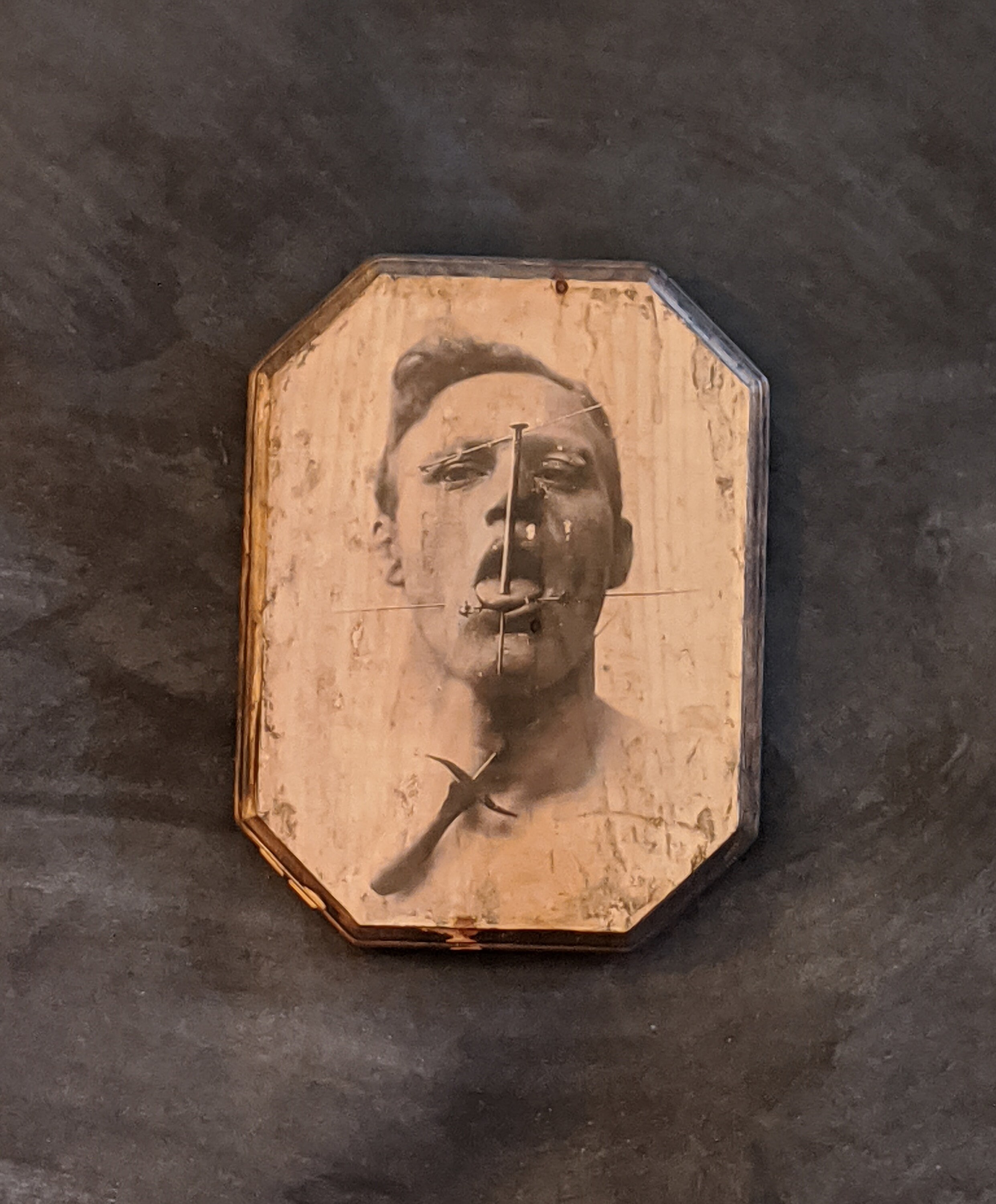 Human Pin Cushion Freak Show Art Hanging Plaque Sign - Etsy