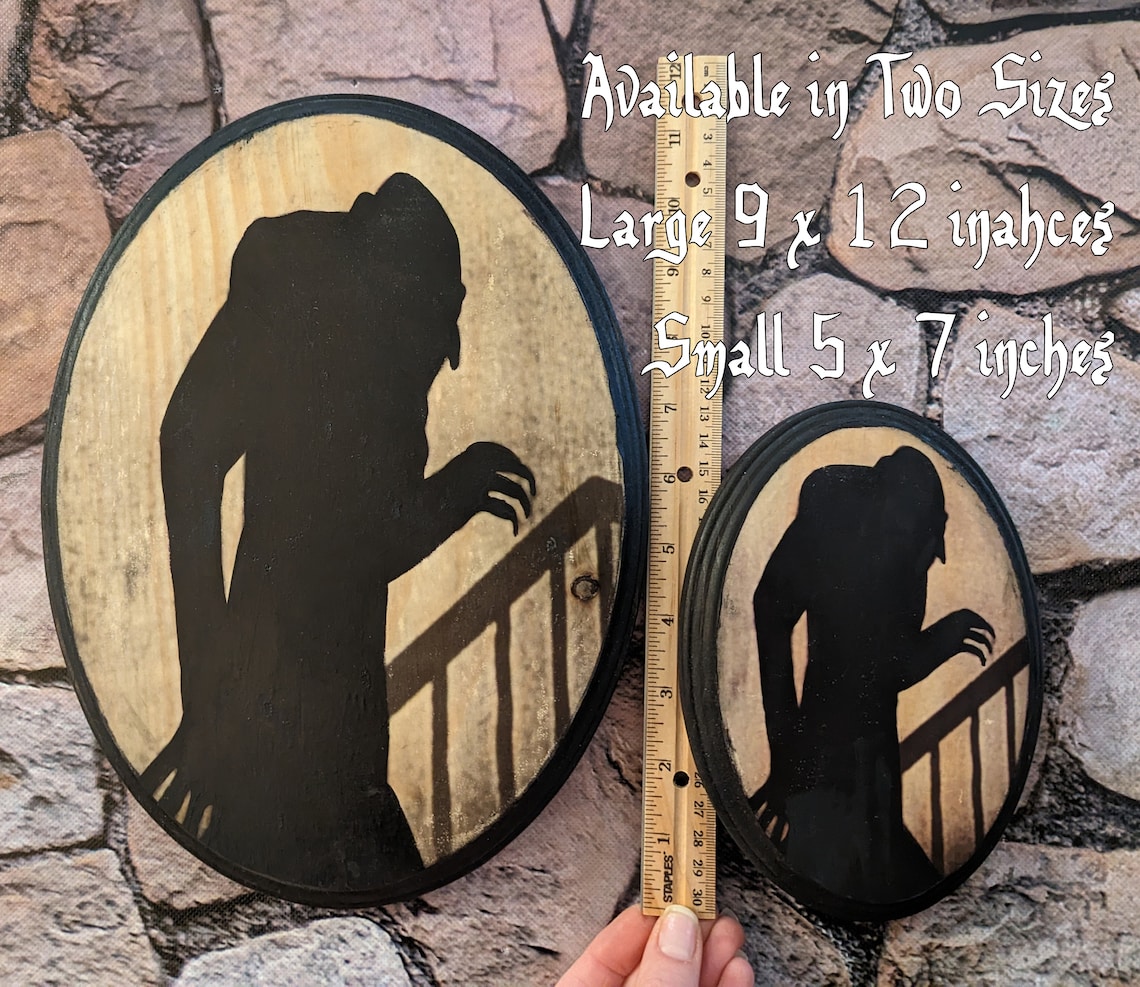 Nosferatu Silhouette of Count Orlok - Large 9 X 12 Inches- 1922 Movie ...