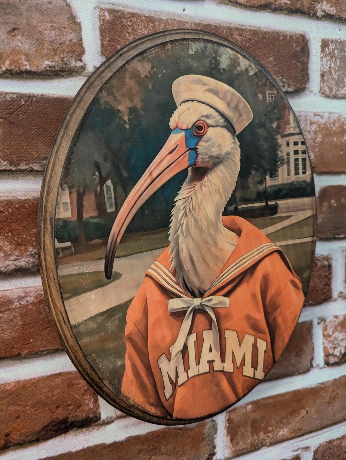 Student Ibis Portrait Wooden Wall Art - Handmade Wood Plaque Sign ...