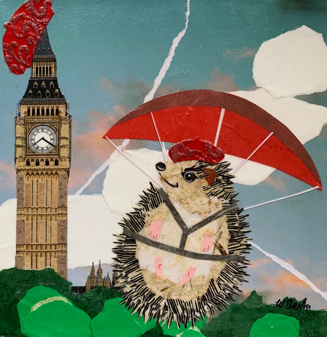 Paper Collage Le Ben Cest Grand Framed Original Collage by - Etsy