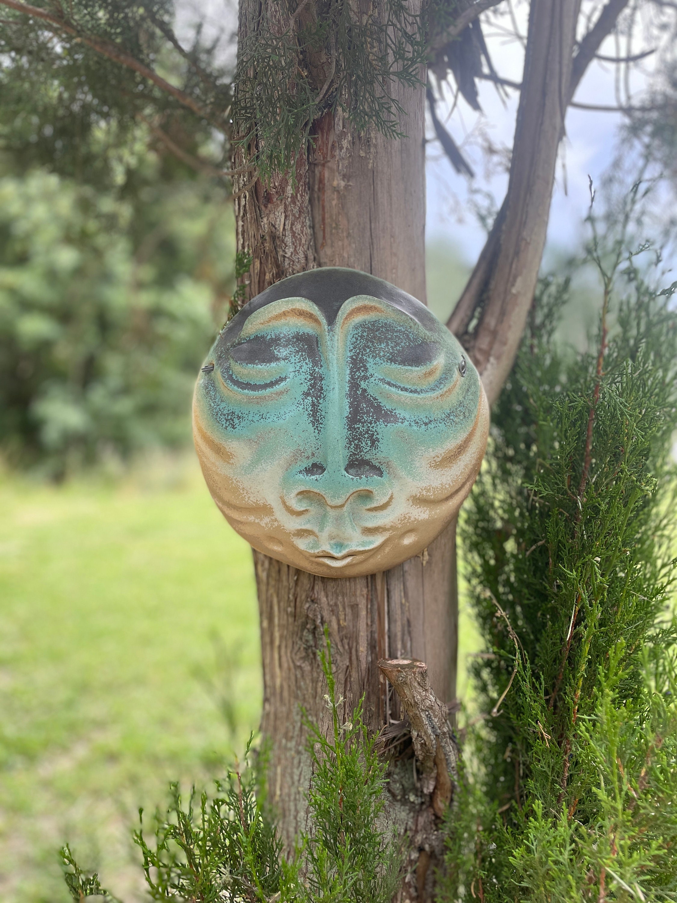 Lunas Guiding Glow Ceramic Wall Sculpture Garden - Etsy