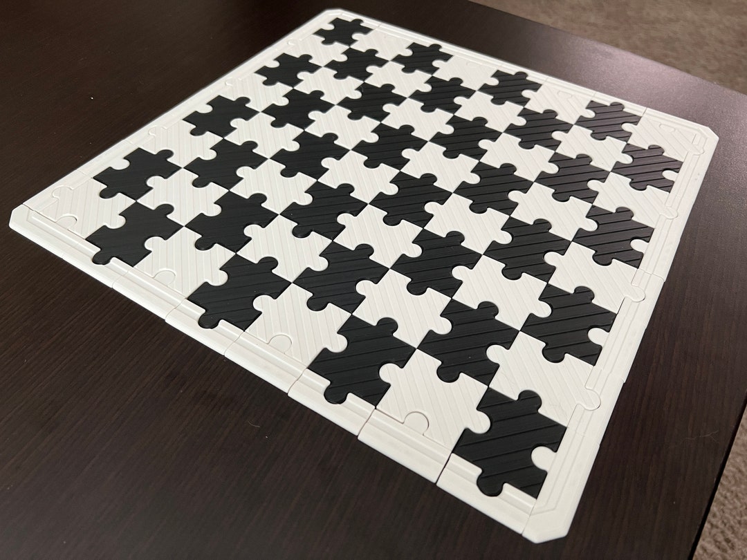 Puzzle Piece Chess / Checker Board - Custom 3D Print - Etsy