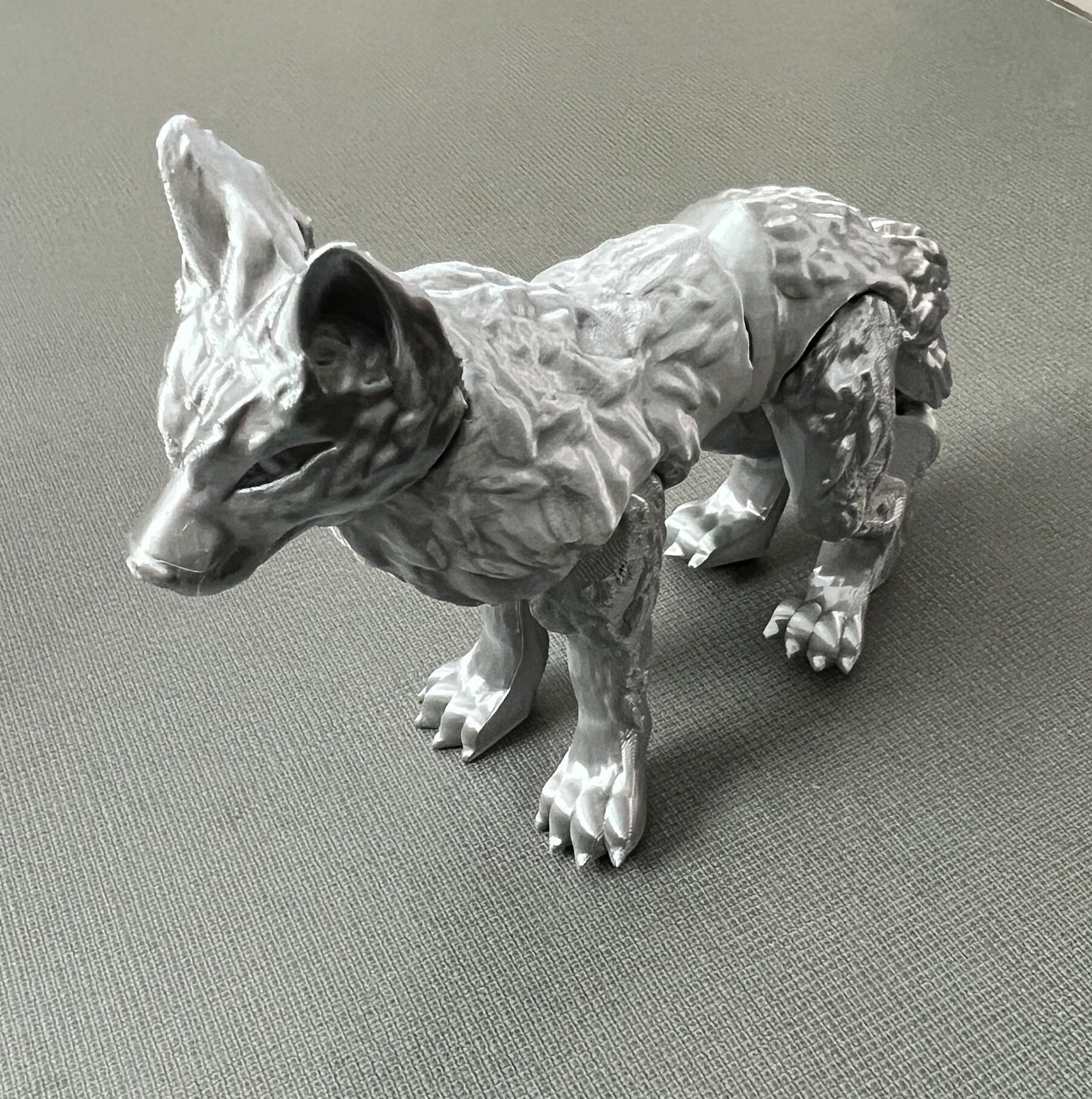 Cinderwolf Articulated Wolf / Fidget Toy / Cinderwing3d Print - Etsy