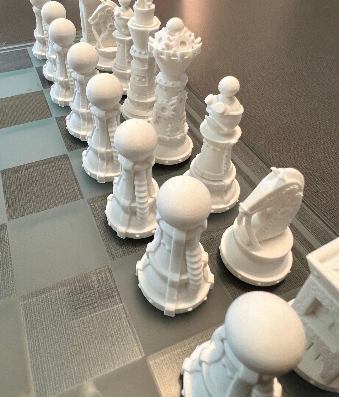 Steampunk Style Chess Pieces High Resolution Custom 3D Printed - Etsy